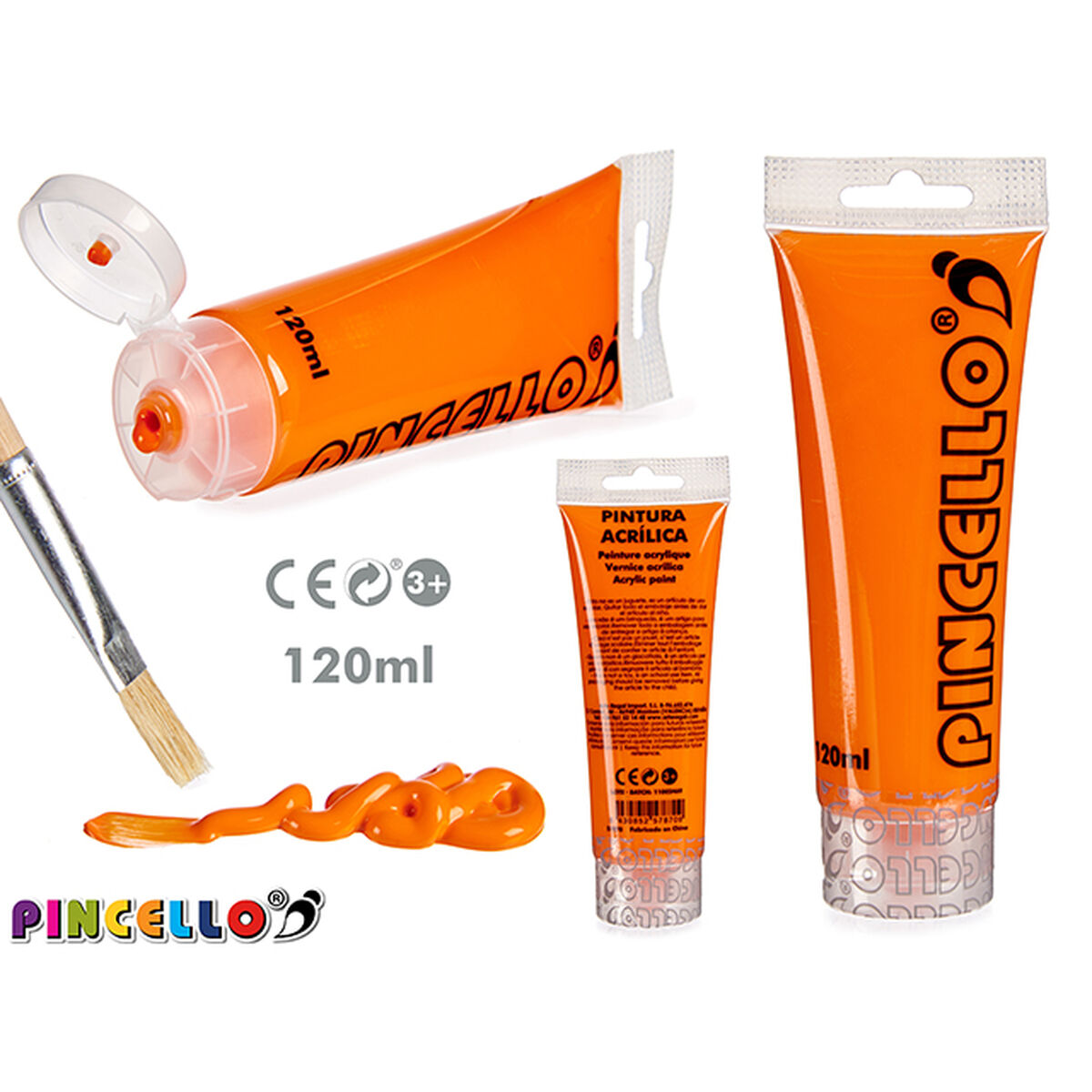 Acrylic paint Pincello AC120-8 120 ml - PenHatch.com